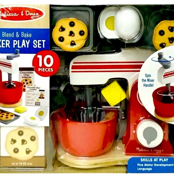 Melissa & Doug | Toys | Melissa Doug Wooden Blend And Bake Mixer Play ...